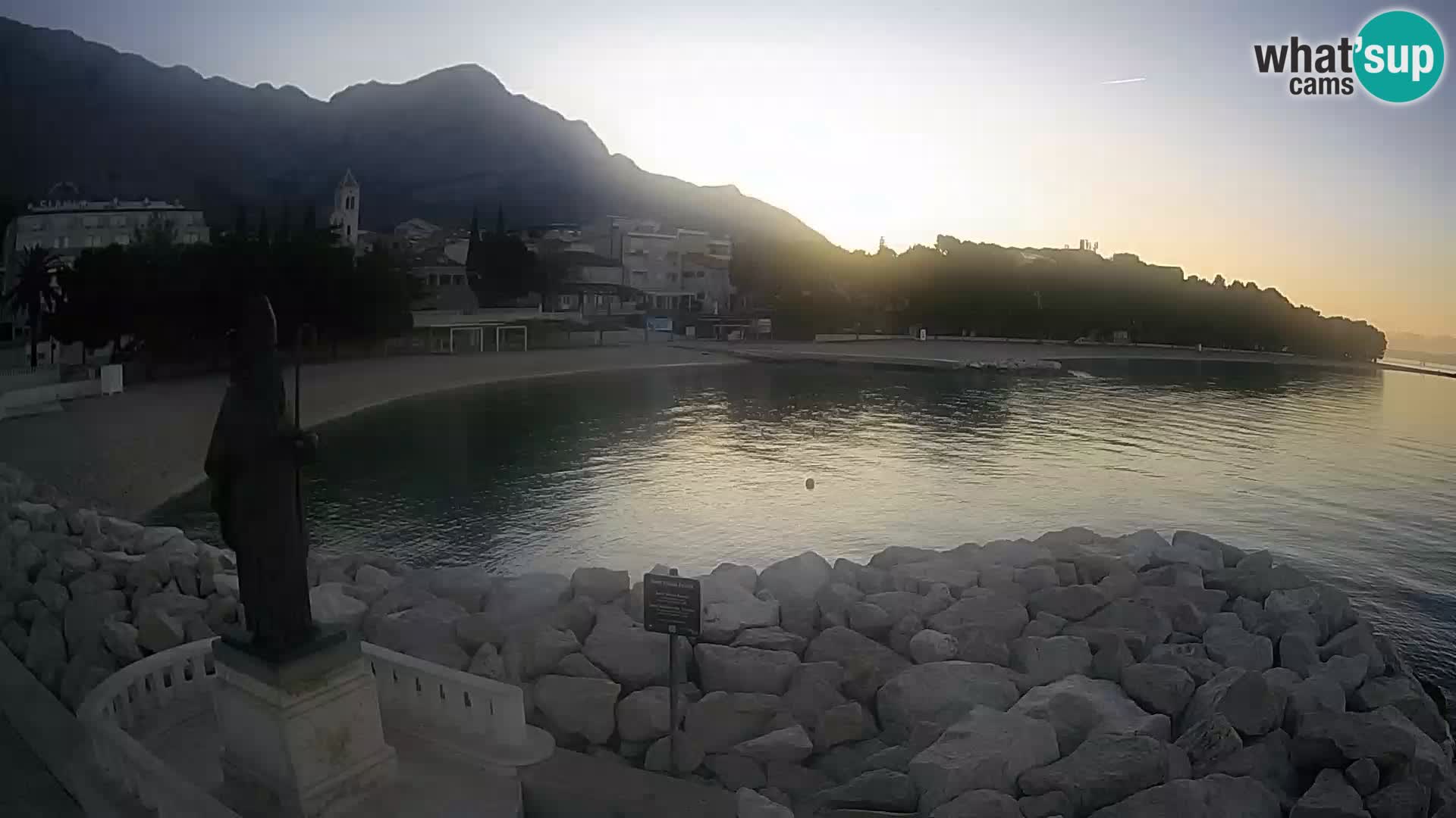 Webcam Promajna - beach - Near Baška Voda and Makarska Dalmatia