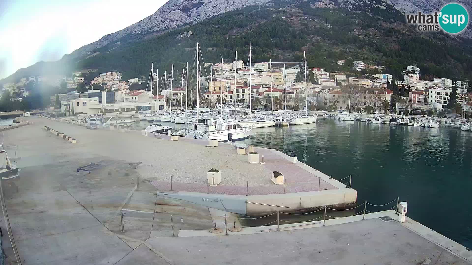 Webcam Promajna - beach - Near Baška Voda and Makarska Dalmatia