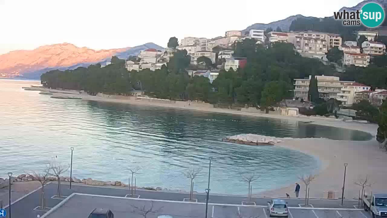 Webcam Promajna - beach - Near Baška Voda and Makarska Dalmatia