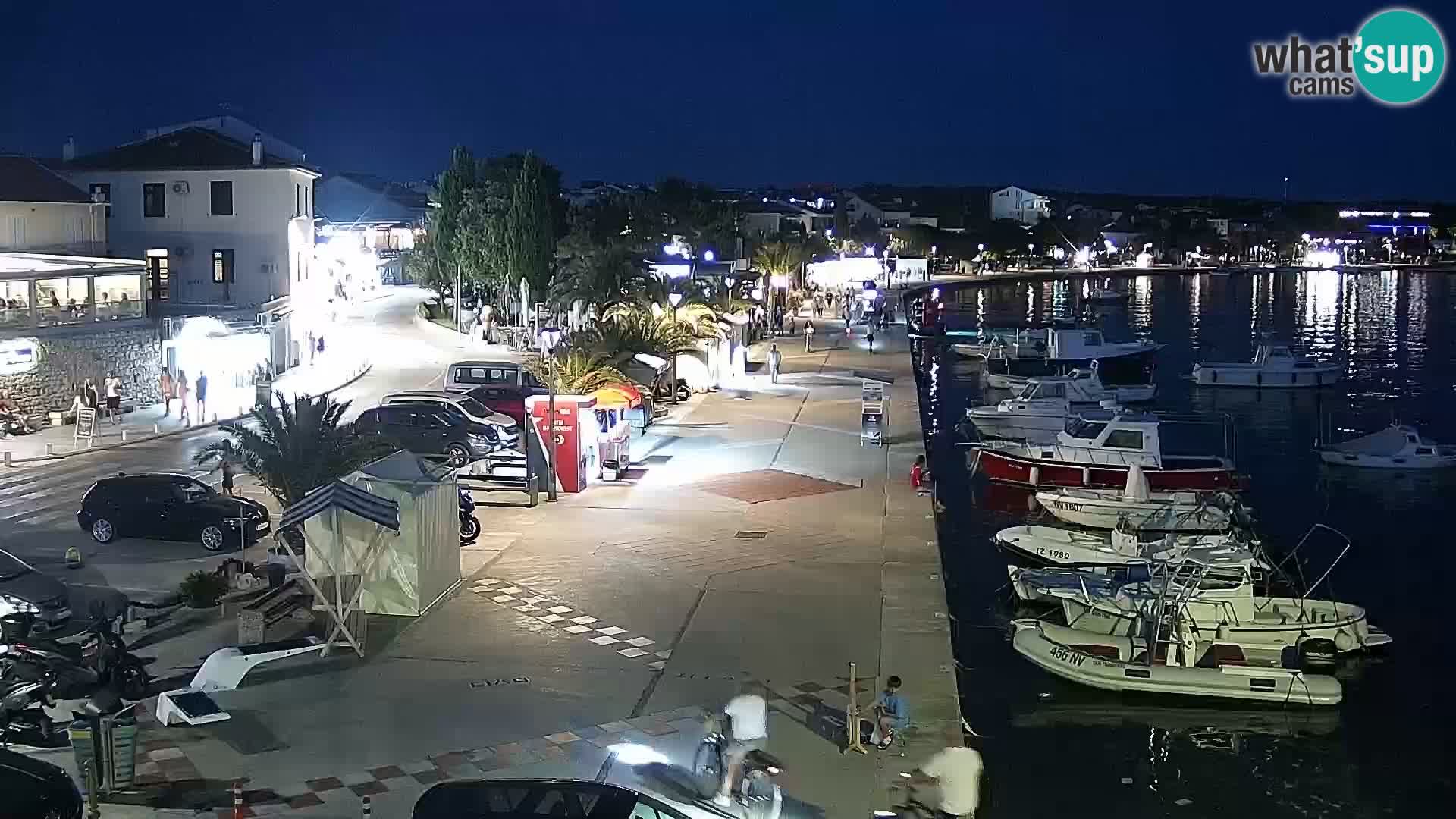 Live cam Novalja - Obala Petra Krešimira IV - Pag webcam Croatia