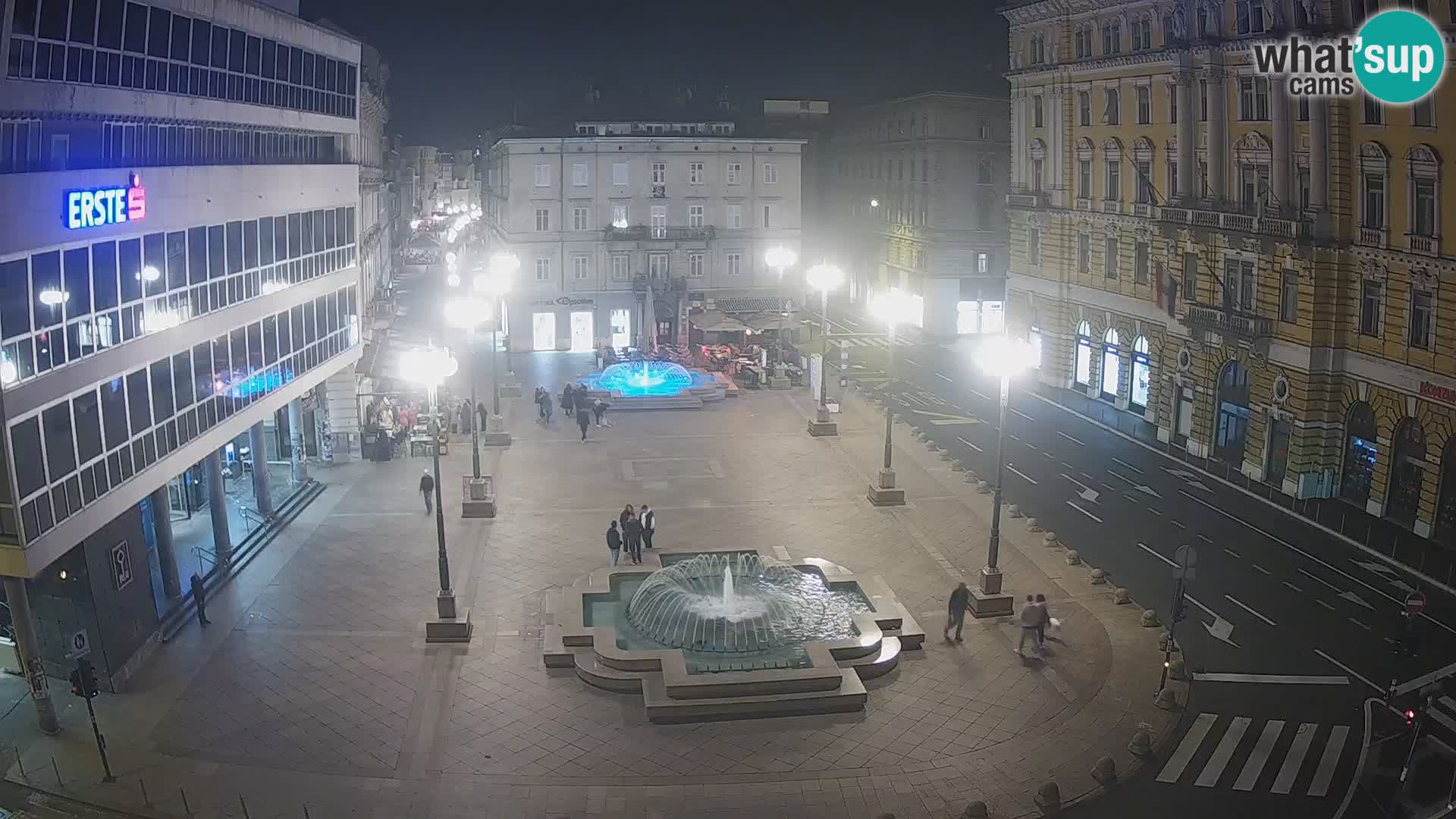 Die Riva und Marina in Rijeka - Live Webcam Kroatien - WhatsUpCams ...