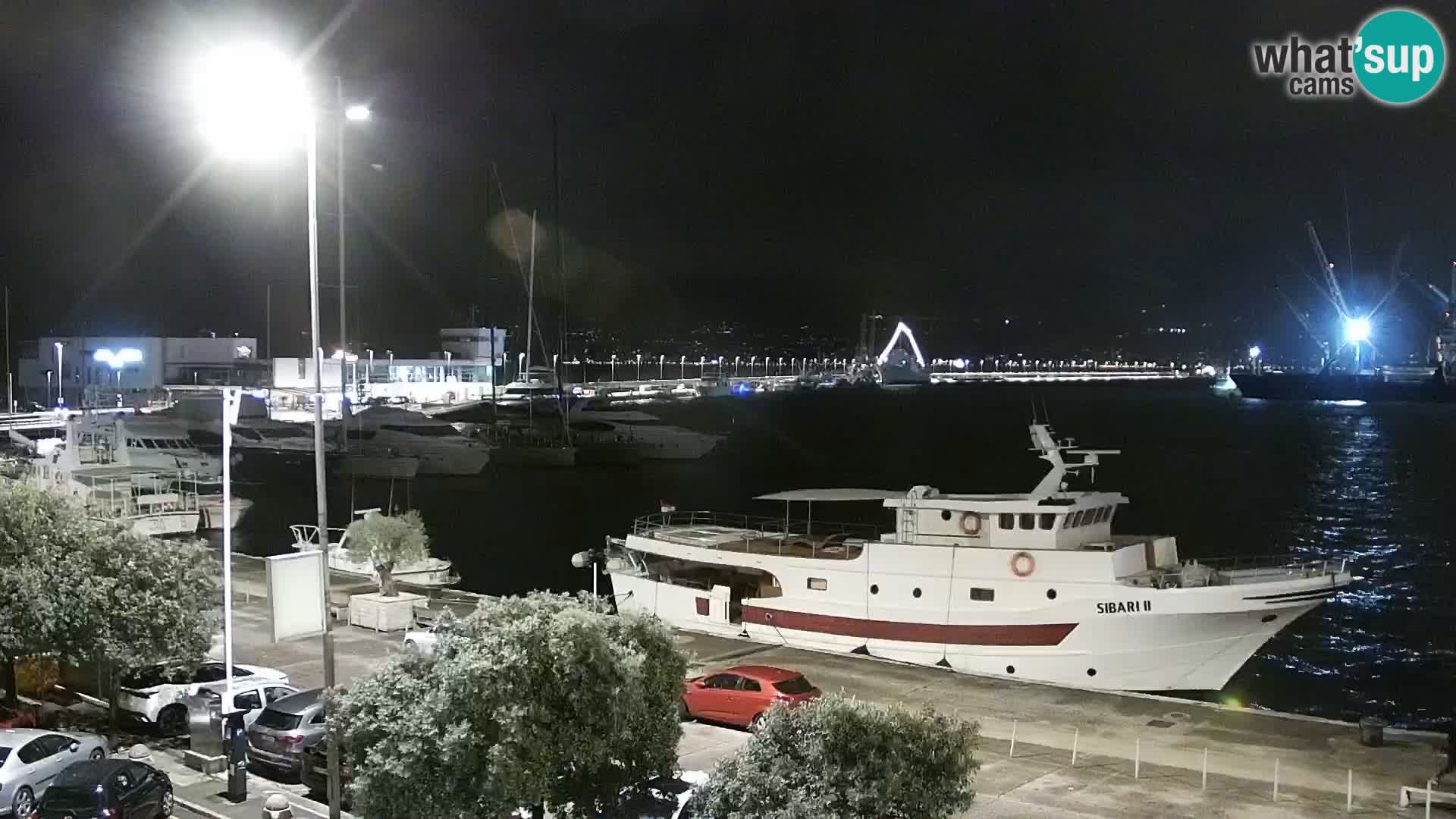 Die Riva und Marina in Rijeka - Live Webcam Kroatien - WhatsUpCams ...