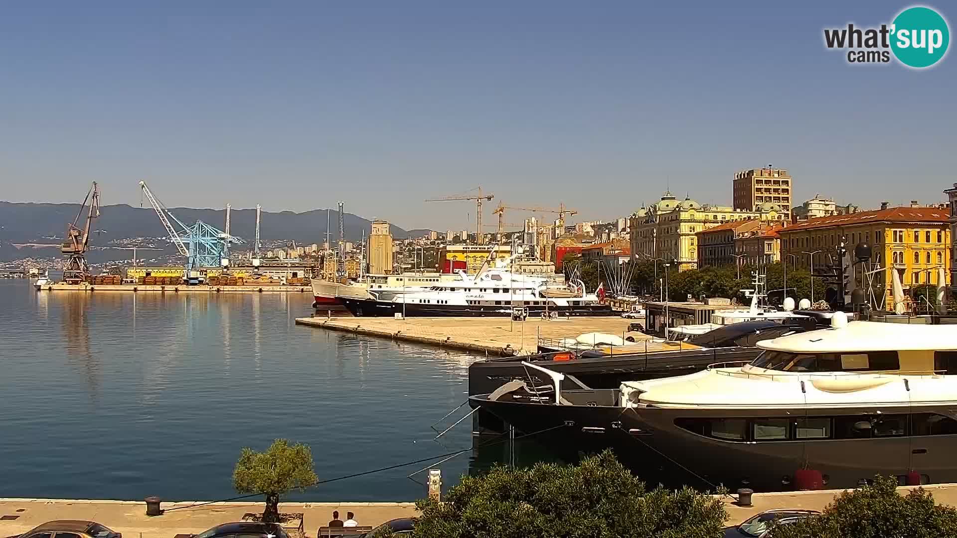 Rijeka - Riva and port - WhatsUpCams - LIVE streaming