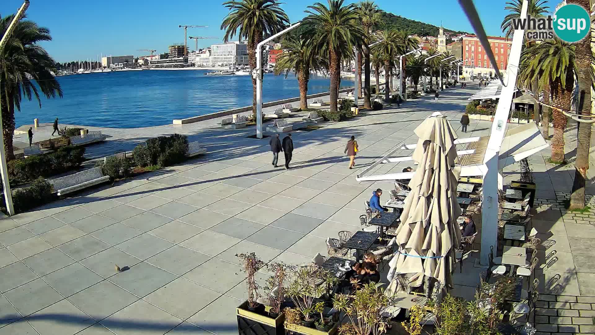 Spletna kamera Split - Splitsko nabrežje - WhatsUpCams - Kamere v živo