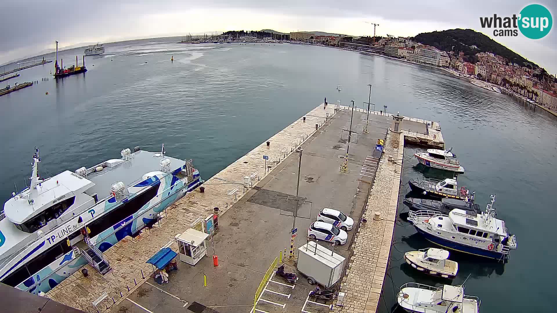 Kamera v živo Split - Kašjuni plaža, Split plaža - Kamere Dalmacija